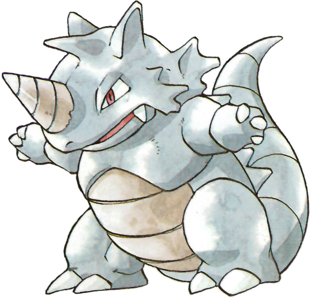 Archivo:Rhydon en Rojo y Verde.png - WikiDex, la enciclopedia Pokémon