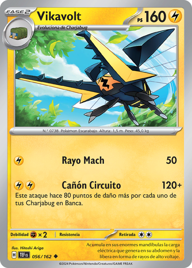 Vikavolt (Fuerzas Temporales TCG) - WikiDex, la enciclopedia Pokémon