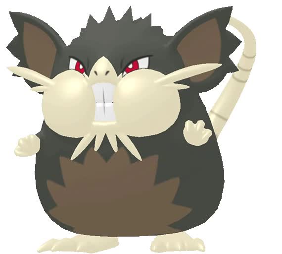 Archivo:Raticate de Alola HOME.webm - WikiDex, la enciclopedia Pokémon