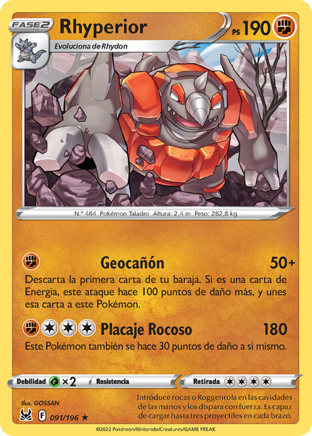 Rhyperior (Origen Perdido TCG) - WikiDex, la enciclopedia Pokémon