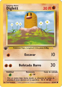 Diglett (Base Set TCG) - WikiDex, la enciclopedia Pokémon