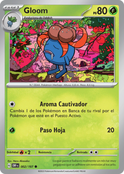 Gloom (Llamas Obsidianas TCG) - WikiDex, la enciclopedia Pokémon