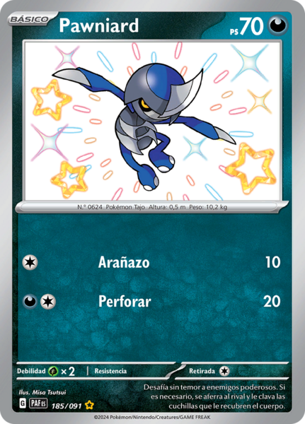 Pawniard (Escarlata y Púrpura TCG) - WikiDex, la enciclopedia Pokémon