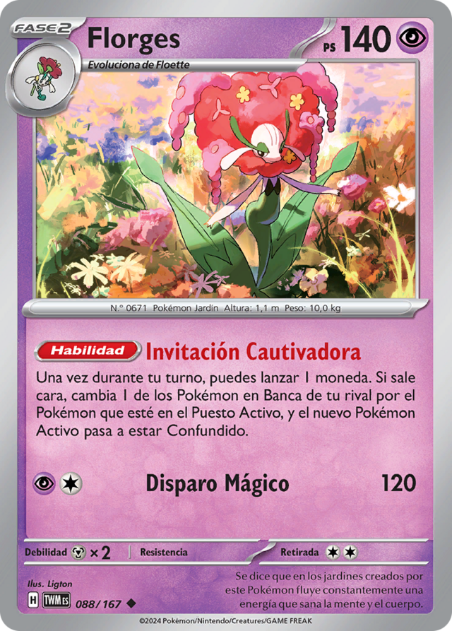 Florges (Mascarada Crepuscular TCG) - WikiDex, la enciclopedia Pokémon