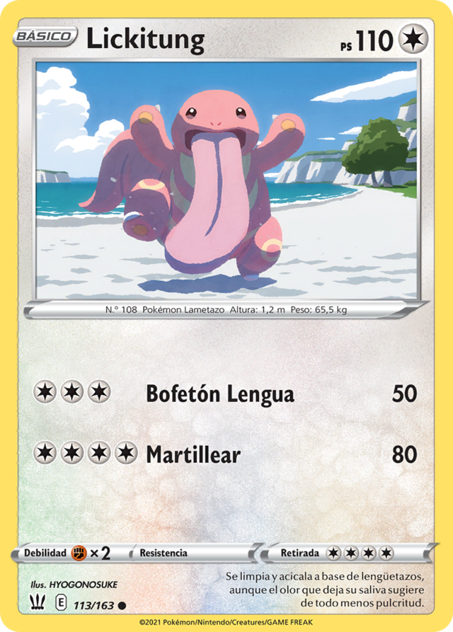 Lickitung (Estilos de Combate TCG) - WikiDex, la enciclopedia Pokémon