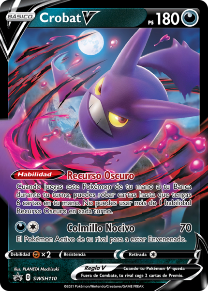 Crobat V (Oscuridad Incandescente TCG) - WikiDex, la enciclopedia Pokémon
