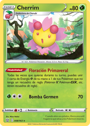 Cherubi (Estilos de Combate TCG) - WikiDex, la enciclopedia Pokémon
