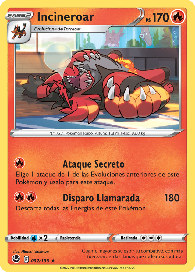 Incineroar (Tempestad Plateada TCG) - WikiDex, la enciclopedia Pokémon