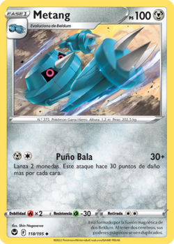 Metang (Tempestad Plateada TCG) - WikiDex, la enciclopedia Pokémon