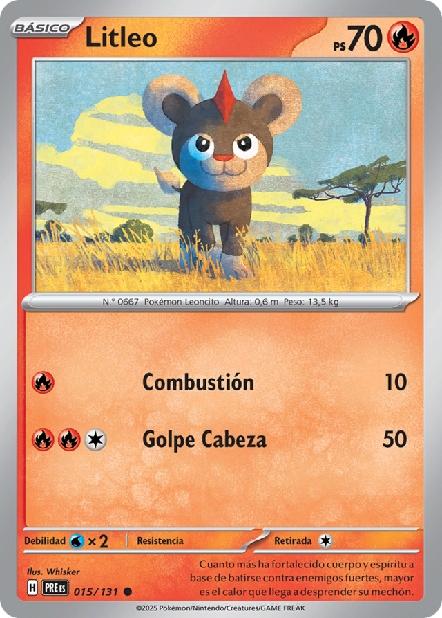 Litleo (Evoluciones Prismáticas TCG) - WikiDex, la enciclopedia Pokémon