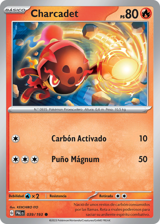 Charcadet (Evoluciones en Paldea 39 TCG) - WikiDex, la enciclopedia Pokémon