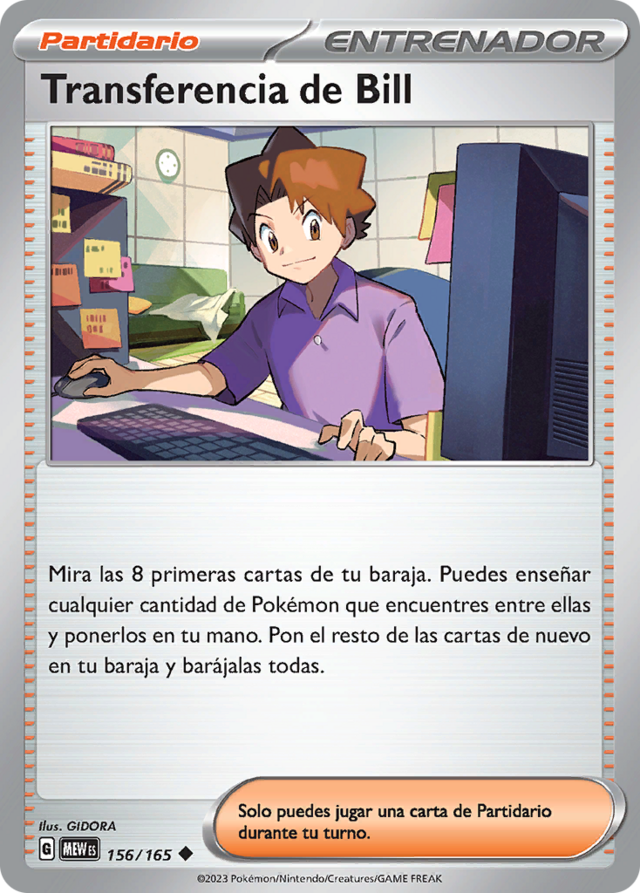 Transferencia de Bill (TCG) - WikiDex, la enciclopedia Pokémon
