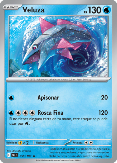 Veluza (Evoluciones en Paldea TCG) - WikiDex, la enciclopedia Pokémon