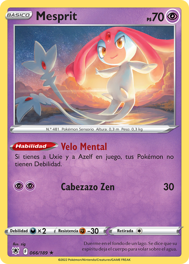 Mesprit (Resplandor Astral TCG) - WikiDex, la enciclopedia Pokémon