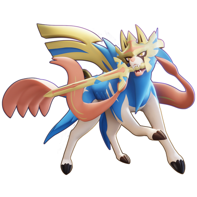 Archivo:Artwork Zacian UNITE.png - WikiDex, la enciclopedia Pokémon