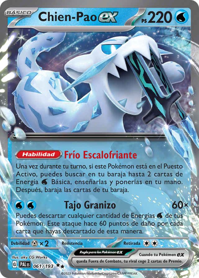 Chien-Pao ex (Evoluciones en Paldea TCG) - WikiDex, la enciclopedia Pokémon