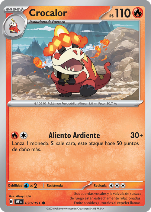 Crocalor (Chispas Fulgurantes TCG) - WikiDex, la enciclopedia Pokémon