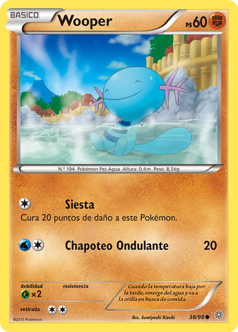 Wooper (Antiguos Orígenes TCG) - WikiDex, la enciclopedia Pokémon