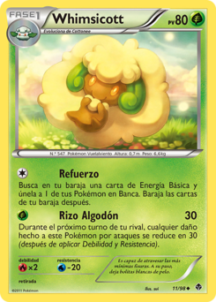 Whimsicott (Fuerzas Emergentes 11 TCG) - WikiDex, la enciclopedia Pokémon