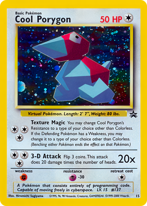 Cool Porygon (WoTC Promo TCG) - WikiDex, la enciclopedia Pokémon