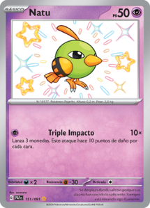 Natu (Brecha Paradójica TCG) - WikiDex, la enciclopedia Pokémon