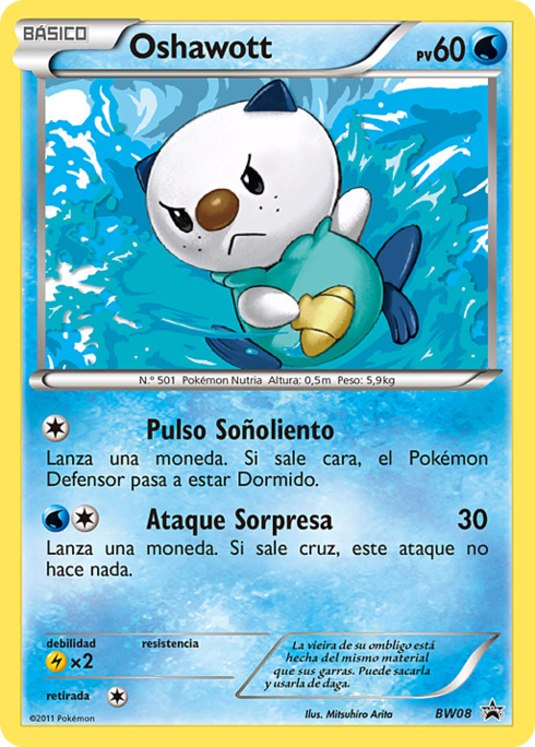 Oshawott (BW Promo 8 TCG) - WikiDex, la enciclopedia Pokémon