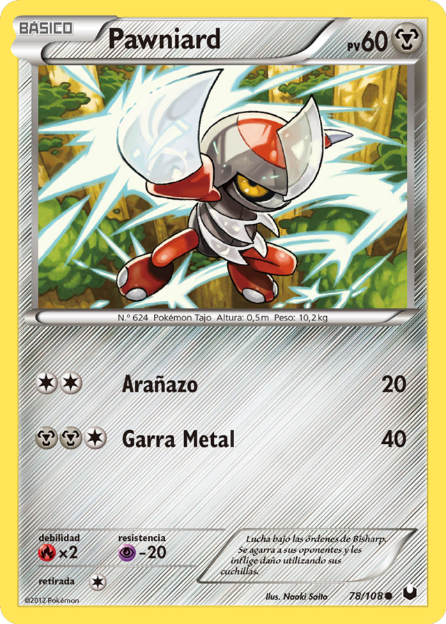 Pawniard (Oscuros Exploradores TCG) - WikiDex, la enciclopedia Pokémon
