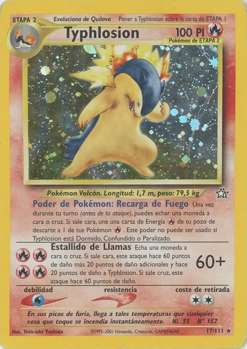 Typhlosion (Neo Génesis 17 TCG) - WikiDex, la enciclopedia Pokémon