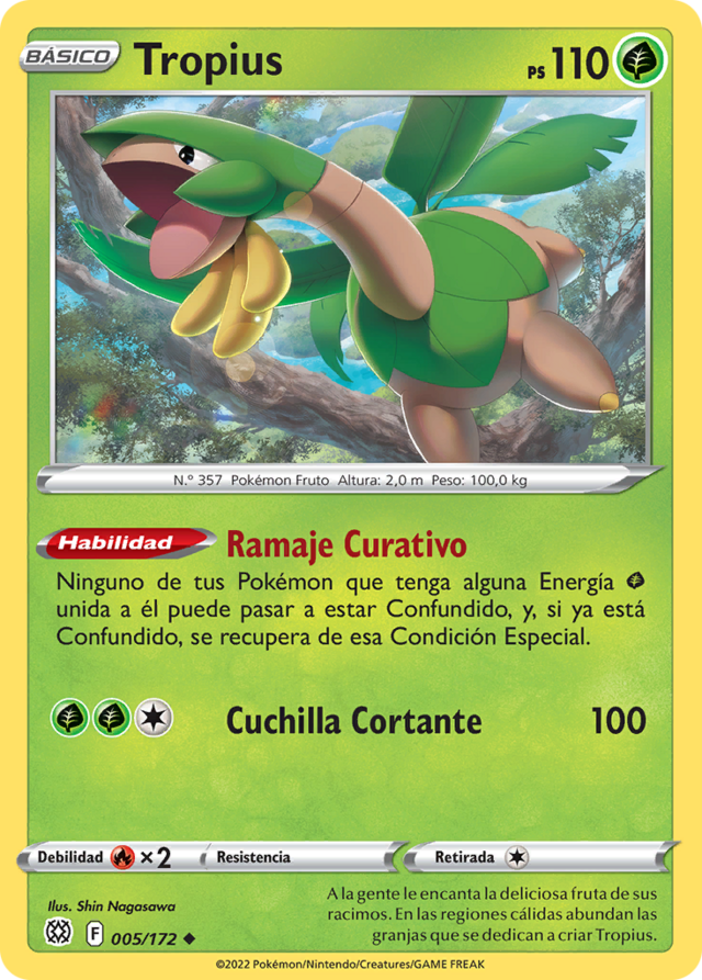 Tropius (Astros Brillantes TCG) - WikiDex, la enciclopedia Pokémon