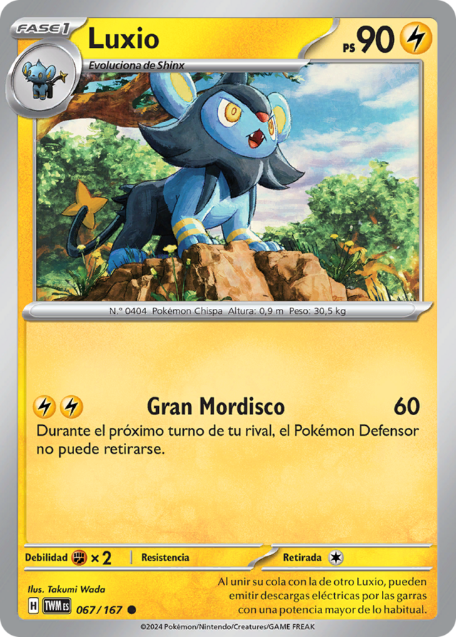 Luxio (Mascarada Crepuscular TCG) - WikiDex, la enciclopedia Pokémon