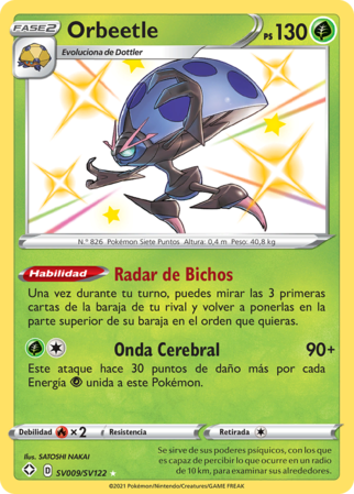 Orbeetle (Espada y Escudo TCG) - WikiDex, la enciclopedia Pokémon