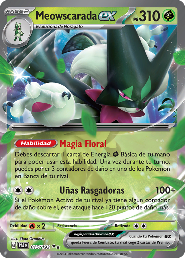 Meowscarada ex (Evoluciones en Paldea TCG) - WikiDex, la enciclopedia ...