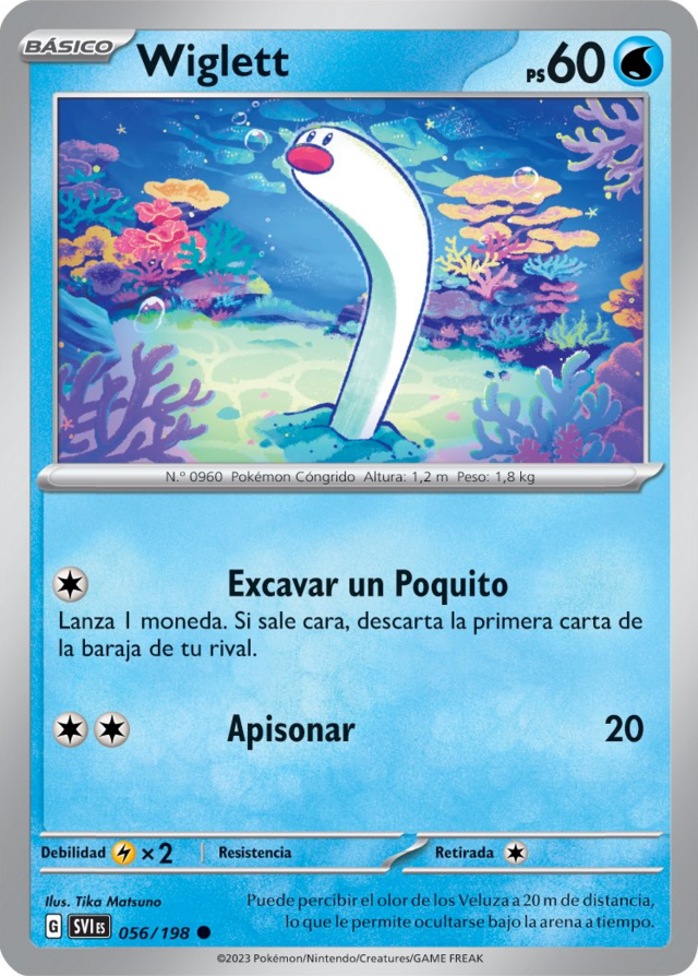 Wiglett (Escarlata y Púrpura 56 TCG) - WikiDex, la enciclopedia Pokémon