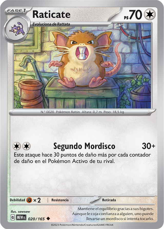 Raticate (151 TCG) - WikiDex, la enciclopedia Pokémon