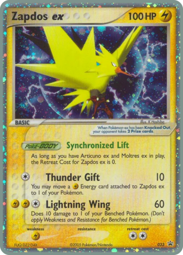Zapdos-ex (Nintendo Promo 33 TCG) - WikiDex, la enciclopedia Pokémon