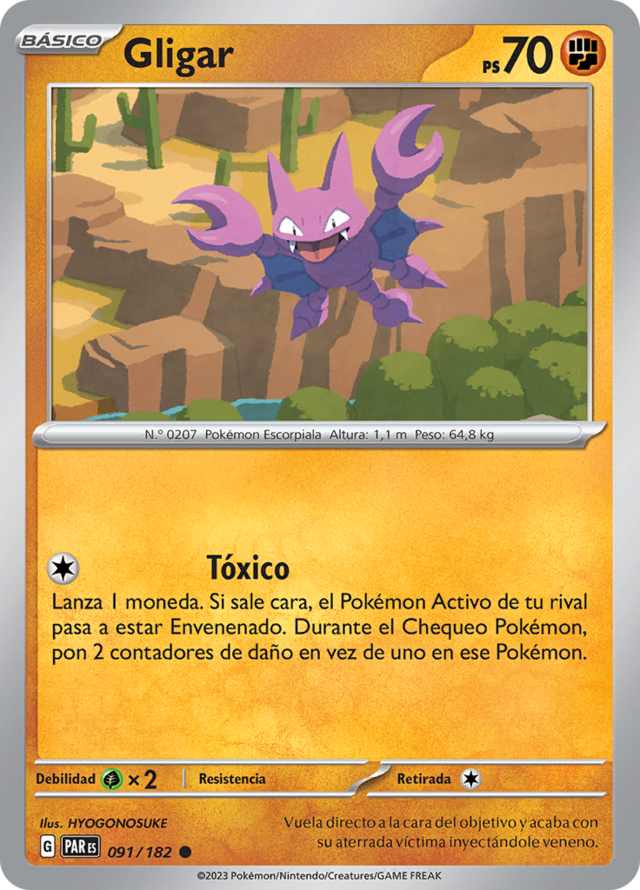 Gligar (Brecha Paradójica TCG) - WikiDex, la enciclopedia Pokémon