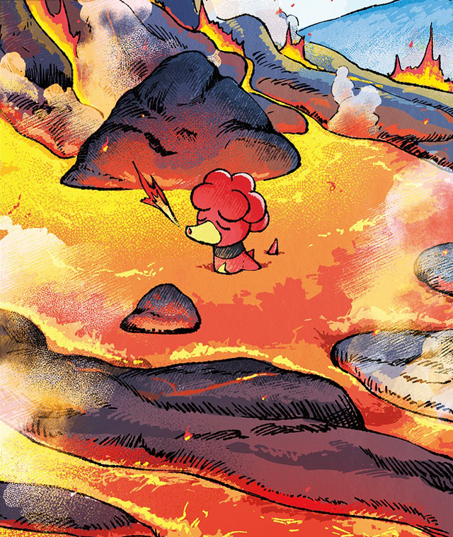 Archivo:Magby en un volcán.png - WikiDex, la enciclopedia Pokémon