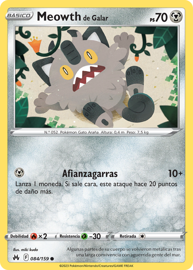 Meowth de Galar (Cenit Supremo TCG) - WikiDex, la enciclopedia Pokémon