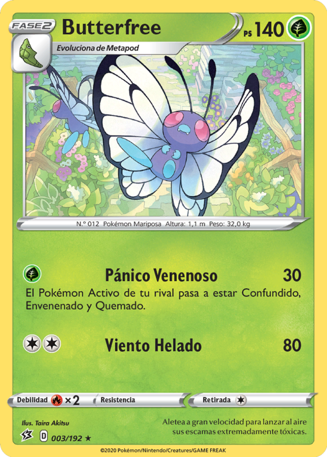 Butterfree (Choque Rebelde TCG) - WikiDex, la enciclopedia Pokémon