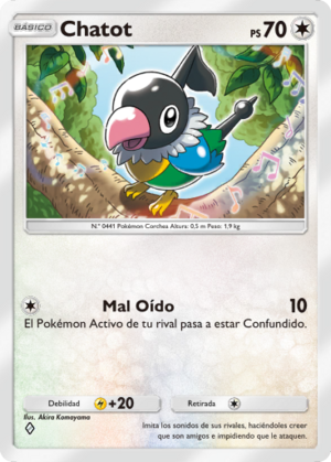 Chatot (Arboleda de Eevee TCG Pocket) - WikiDex, la enciclopedia Pokémon