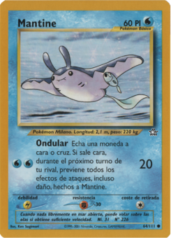Mantine (Neo Génesis TCG) - WikiDex, la enciclopedia Pokémon