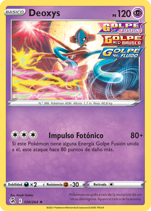 Deoxys (Golpe Fusión TCG) - WikiDex, la enciclopedia Pokémon