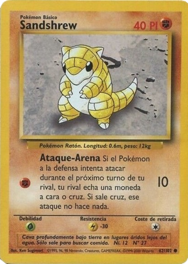Sandshrew (Base Set TCG) - WikiDex, la enciclopedia Pokémon
