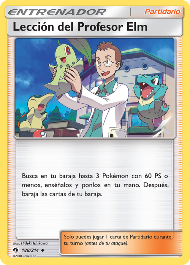 Lección del Profesor Elm (TCG) - WikiDex, la enciclopedia Pokémon
