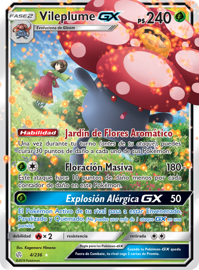 Vileplume-GX (Eclipse Cósmico TCG) - WikiDex, la enciclopedia Pokémon
