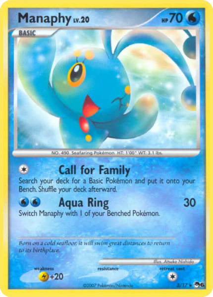 Manaphy (Diamante & Perla TCG) - WikiDex, la enciclopedia Pokémon