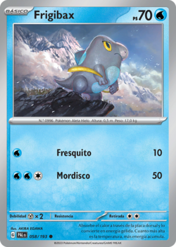 Frigibax (Evoluciones en Paldea 58 TCG) - WikiDex, la enciclopedia Pokémon