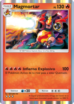 Magmortar (Pugna Espaciotemporal TCG Pocket) - WikiDex, la enciclopedia ...