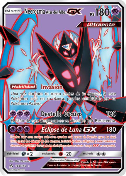 Necrozma Alas del Alba-GX (Ultraprisma TCG) - WikiDex, la enciclopedia Pokémon