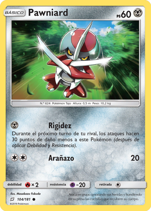 Pawniard (Unión de Aliados TCG) - WikiDex, la enciclopedia Pokémon